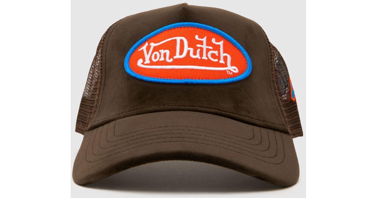 Von Dutch Velvet Trucker Cap in Red | Lyst UK