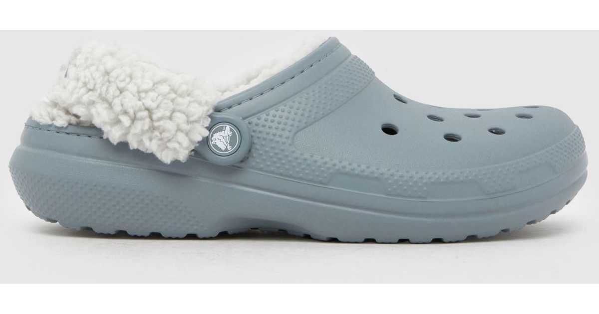 Crocs™ Classic Fleece Lined Clog Sandals in Blue for Men | Lyst UK