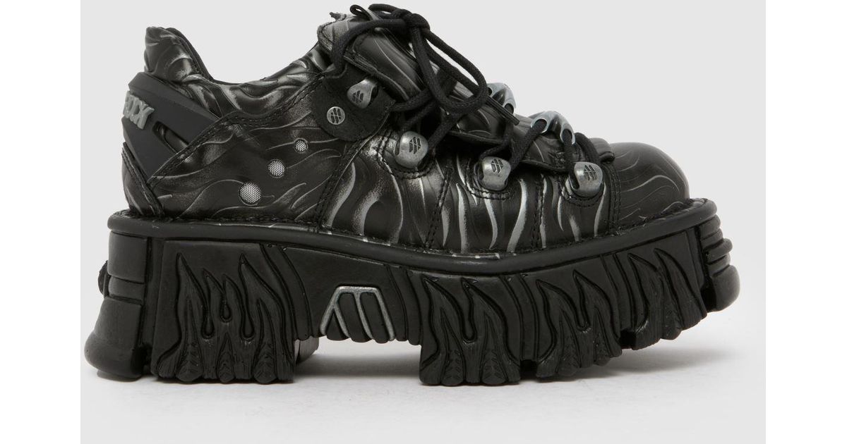 New Rock Flame Low Shoes in Black for Men | Lyst UK