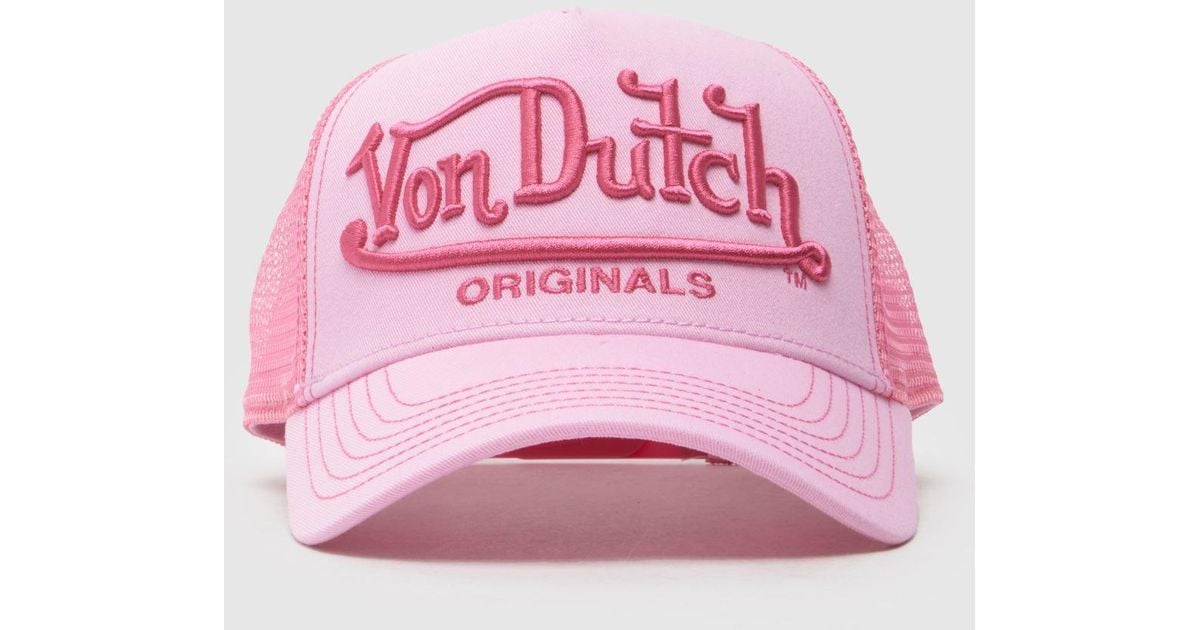 Von Dutch Trucker Riverside Cap in Pink | Lyst UK