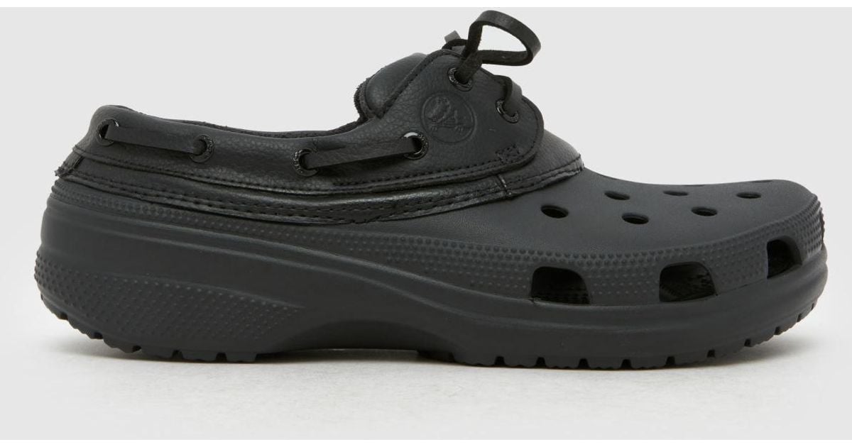 Crocs™ Classic Boat Clog Sandals in Black for Men | Lyst UK