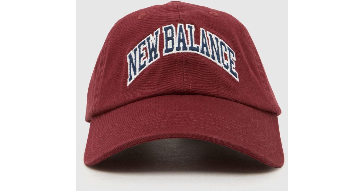 New Balance Logo 6 Panel Cap in Red | Lyst UK