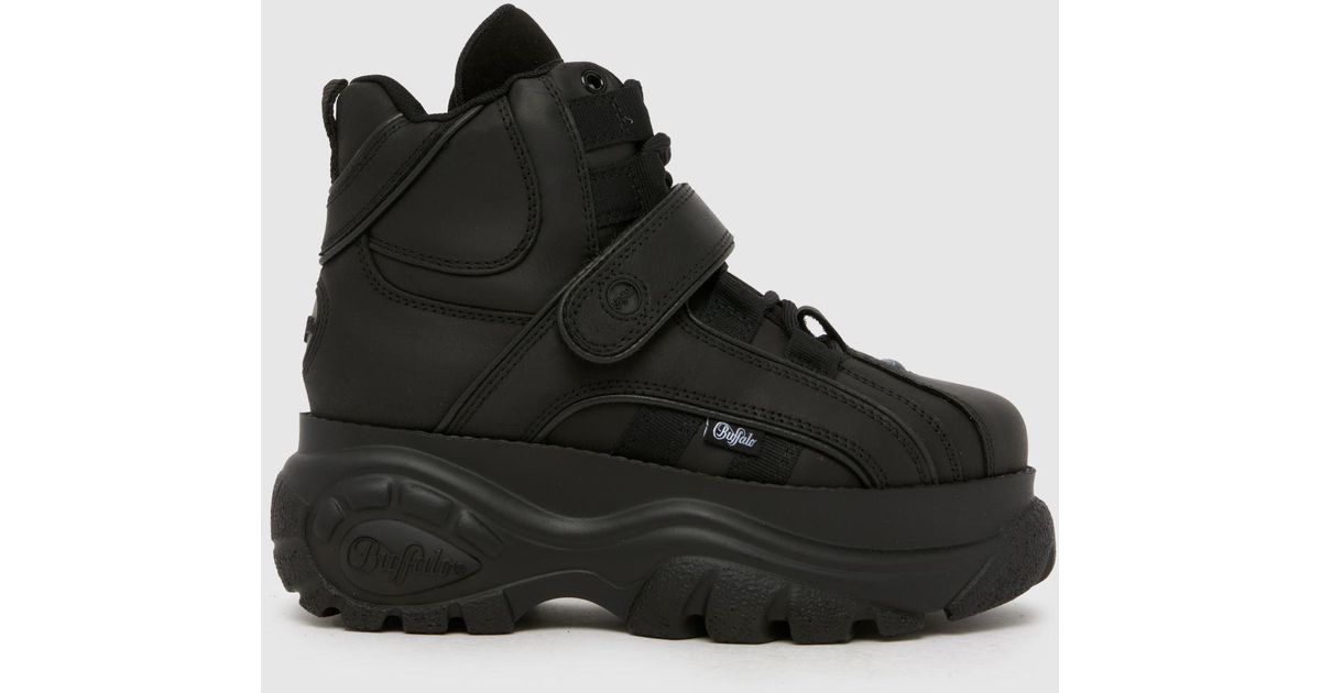 Buffalo London Classic Hi Boots in Black | Lyst UK