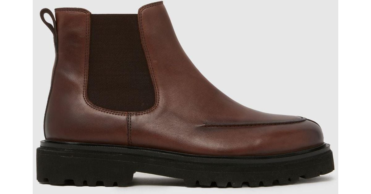 schuh Dustin Leather Chelsea Boots in Brown for Men | Lyst UK
