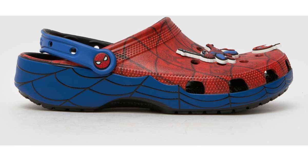 Crocs™ X Spiderman Classic Clog Sandals in Red for Men | Lyst UK
