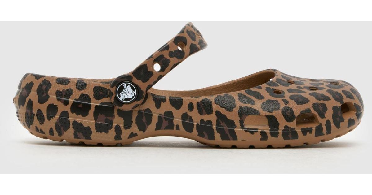 Crocs™ Classic Animal Ballet Sandals in Brown | Lyst UK