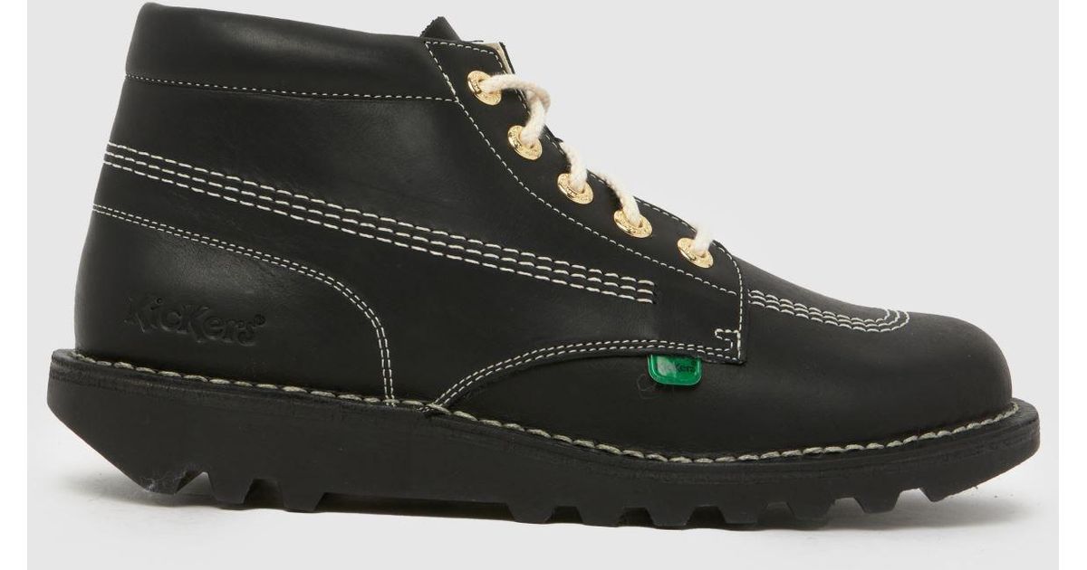 Kickers Classics Kick Hi Goldie Boots in Black for Men | Lyst UK