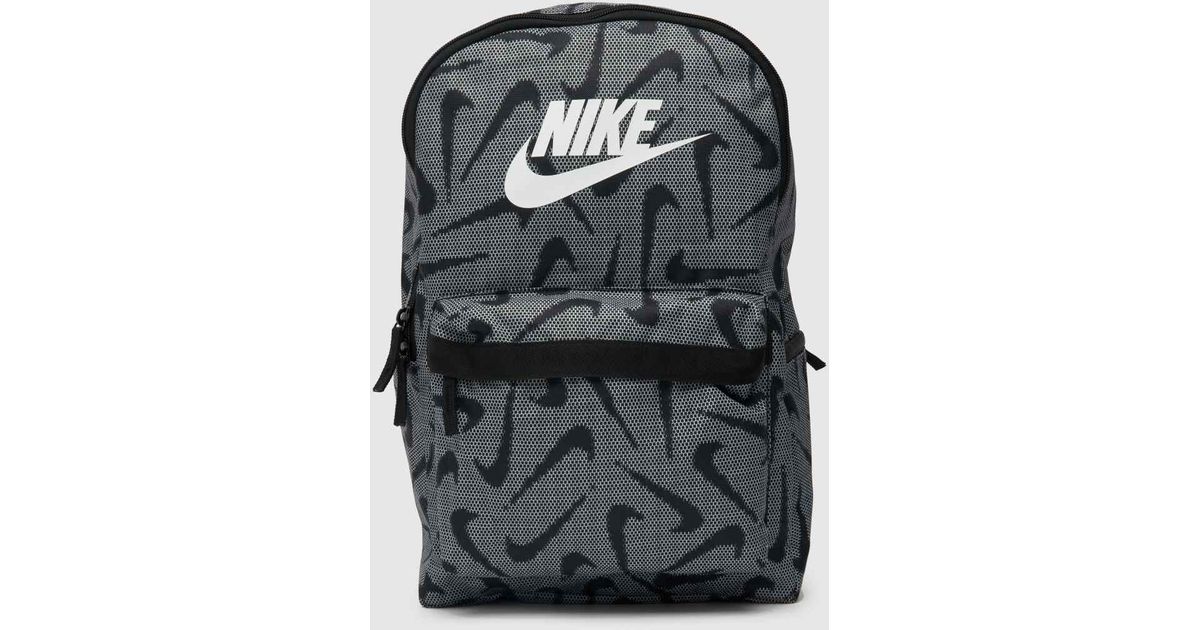 Nike Grey & Black Heritage Backpack | Lyst UK