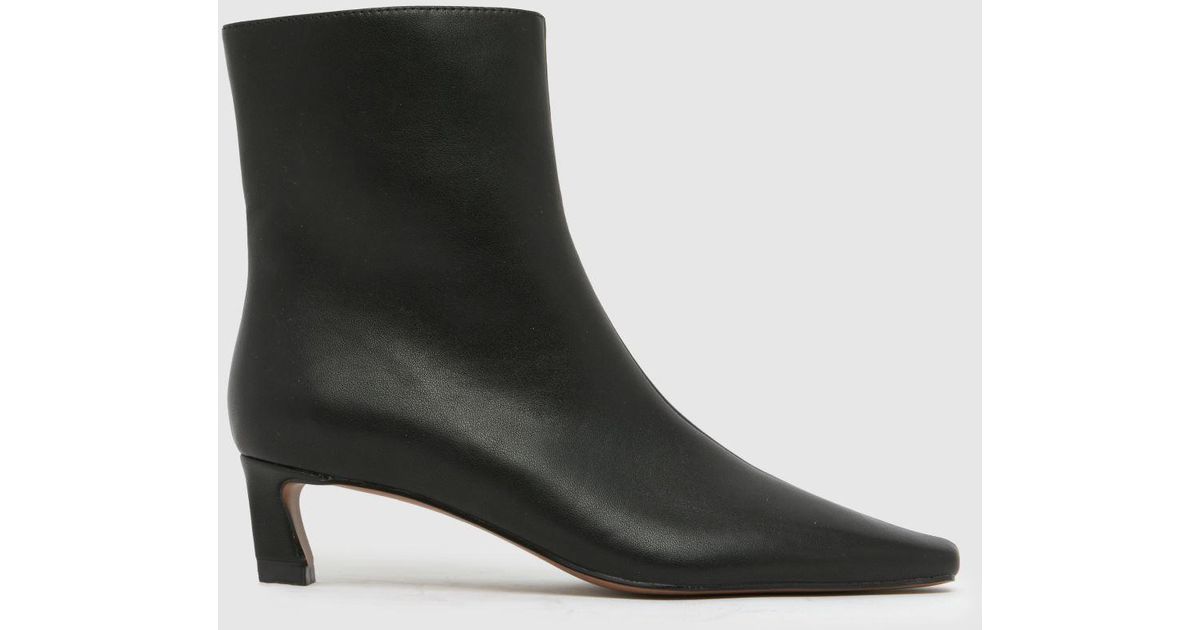 schuh Bexley Kitten Boots in Black | Lyst UK