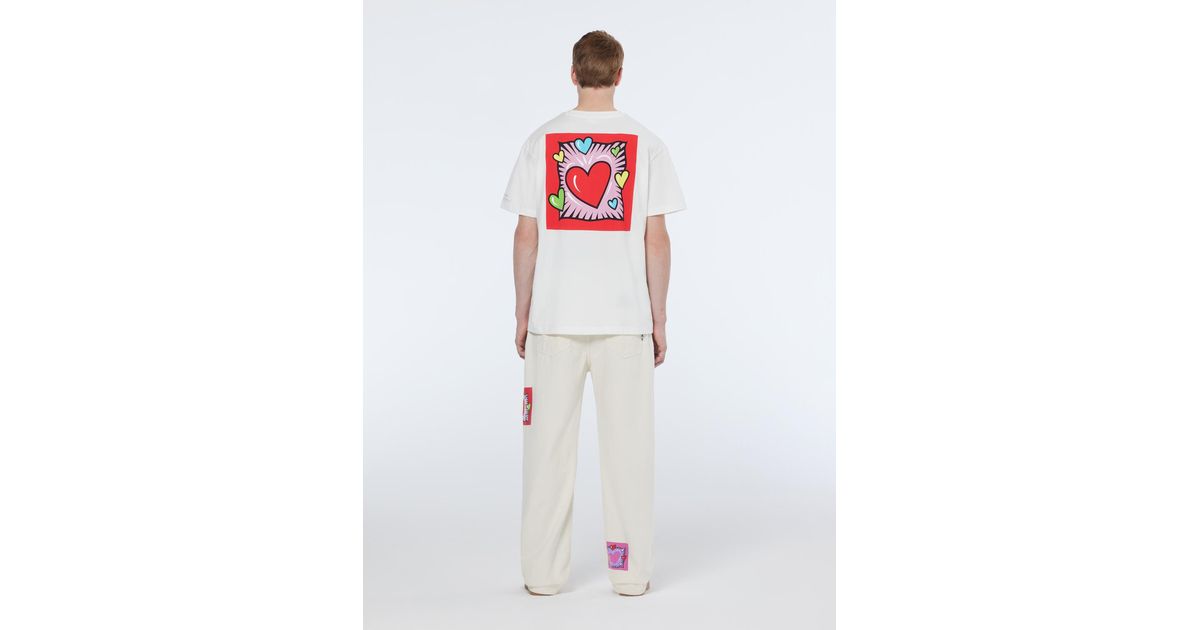 Scotch & Soda X Burton Morris Heart Pocket T-Shirt in White for Men | Lyst