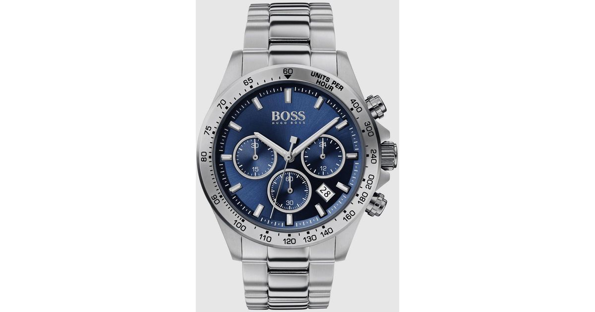 BOSS by HUGO BOSS Hero Sport Lux Watch in Grey (Grey) for Men | Lyst UK