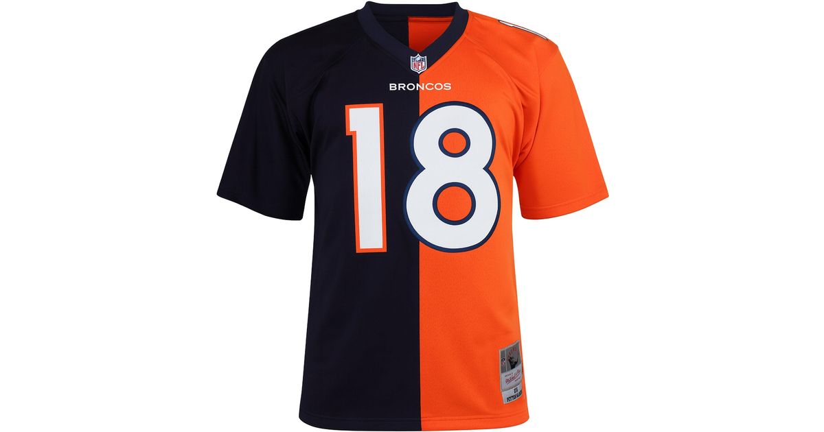 Mitchell & Ness Nfl Denver Broncos 18 Manning Split Legacy Jersey in ...