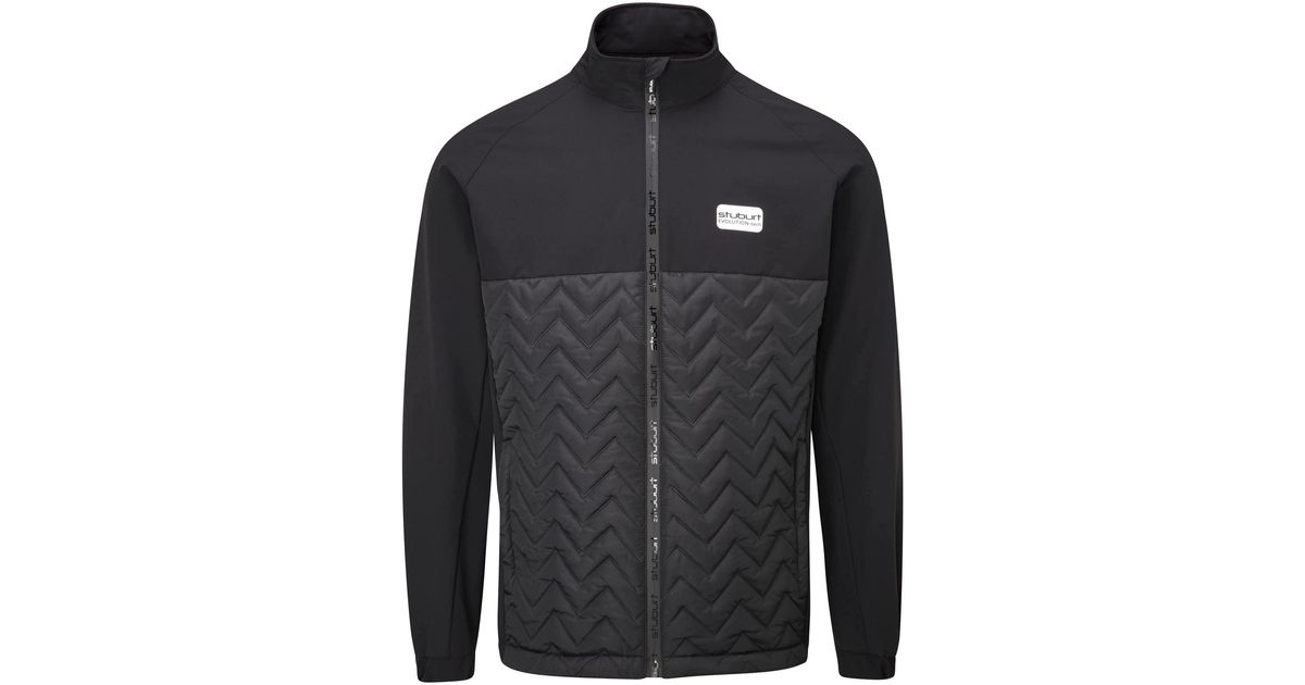 Stuburt Golfwear Evolution-Tech Padded Jacket in Black for Men | Lyst UK