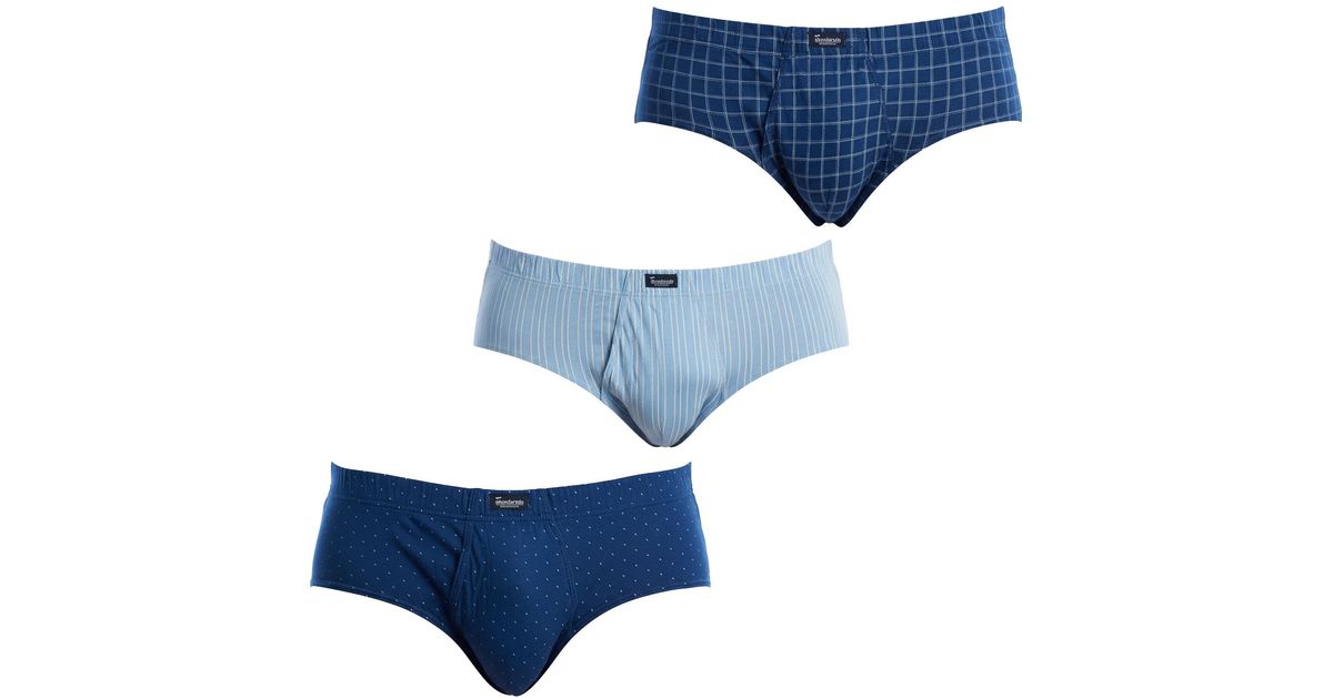Abanderado Pack Of 3 Essential Printed Briefs With Opening A0090 in ...