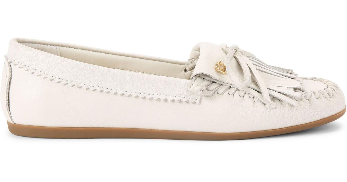 Carvela Kurt Geiger Leather Nila Loafer Loafers in White | Lyst UK