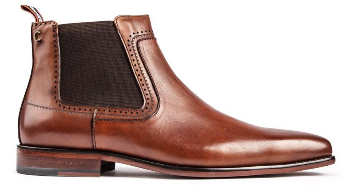 Simon Carter Terrier Chelsea Boots in Brown for Men | Lyst UK