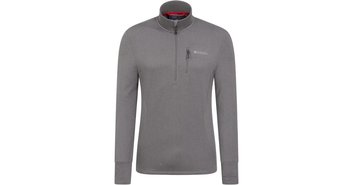 Mountain Warehouse 'Marathon' Active Fleece Midlayer Lightweight Quick ...