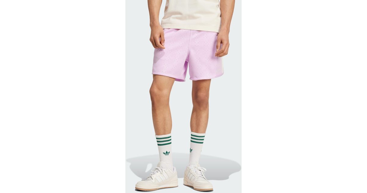 adidas Originals '80S Embossed 3-Stripes Sprinter Shorts in Pink for ...