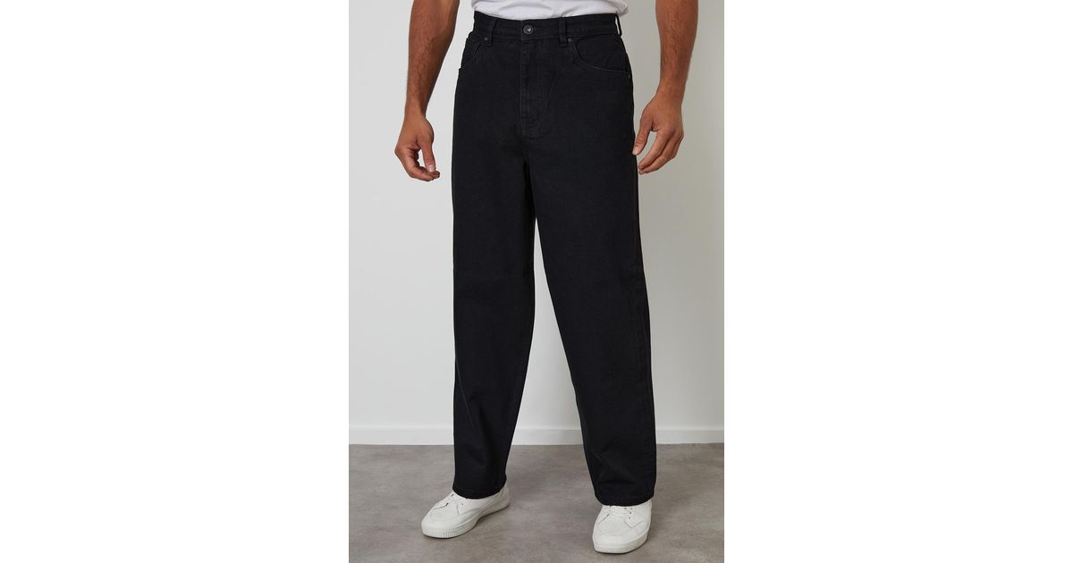 Threadbare Baggy Fit Jeans in Black for Men | Lyst UK