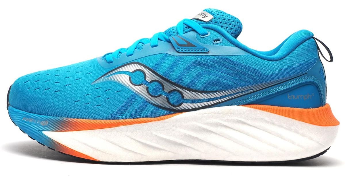 Saucony Triumph 22 Running Shoes in Blue for Men | Lyst UK