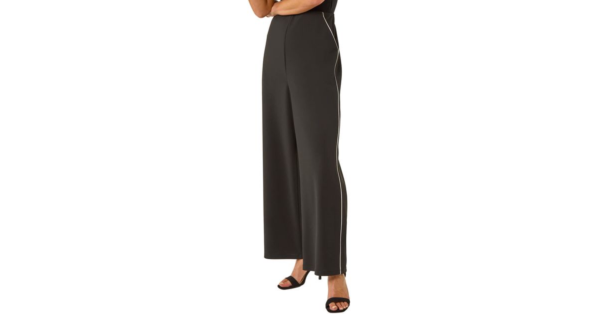 Roman Petite Side Seam Stretch Trouser in Black | Lyst UK