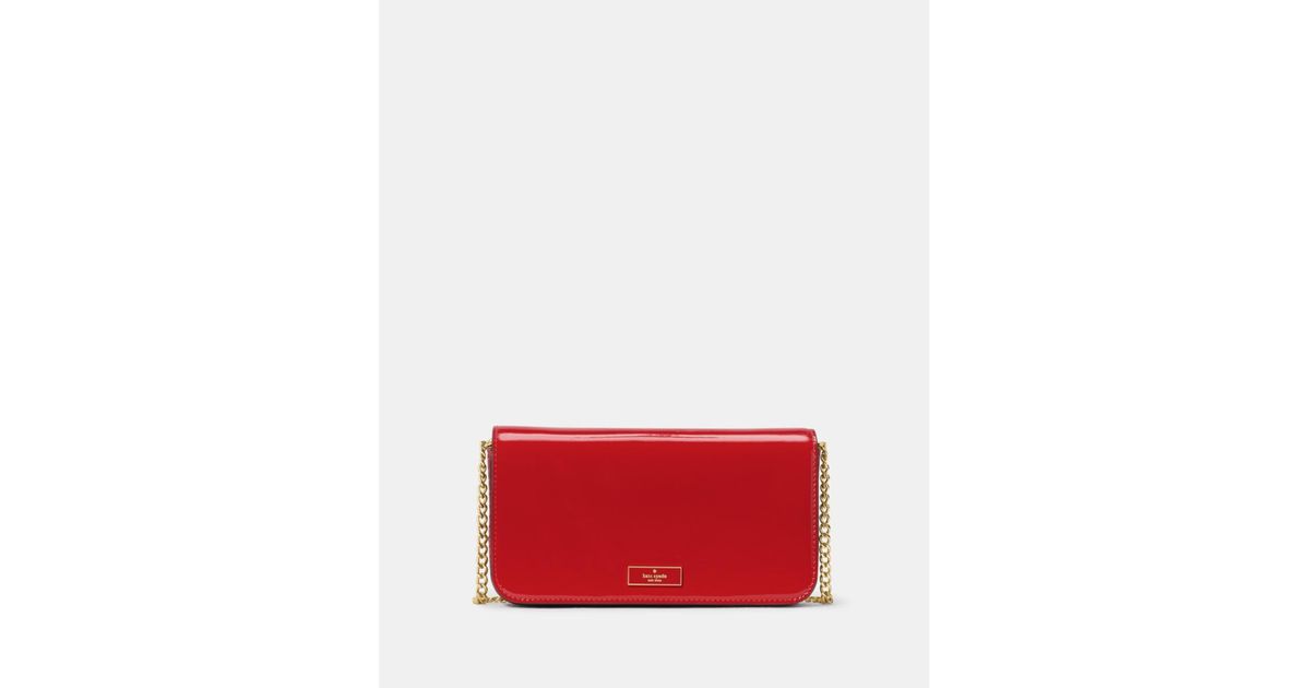 Kate Spade Bridget Patent Mini Crossbody in Red | Lyst UK