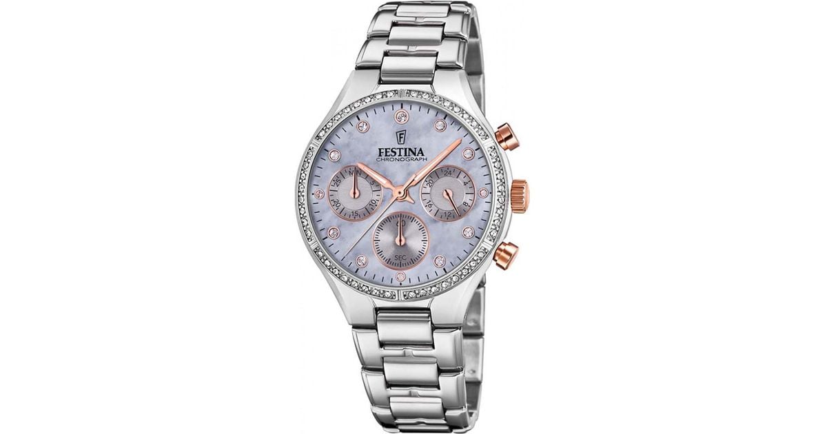 Festina F20401-3 Ladies Boyfriend Watch in Grey | Lyst UK