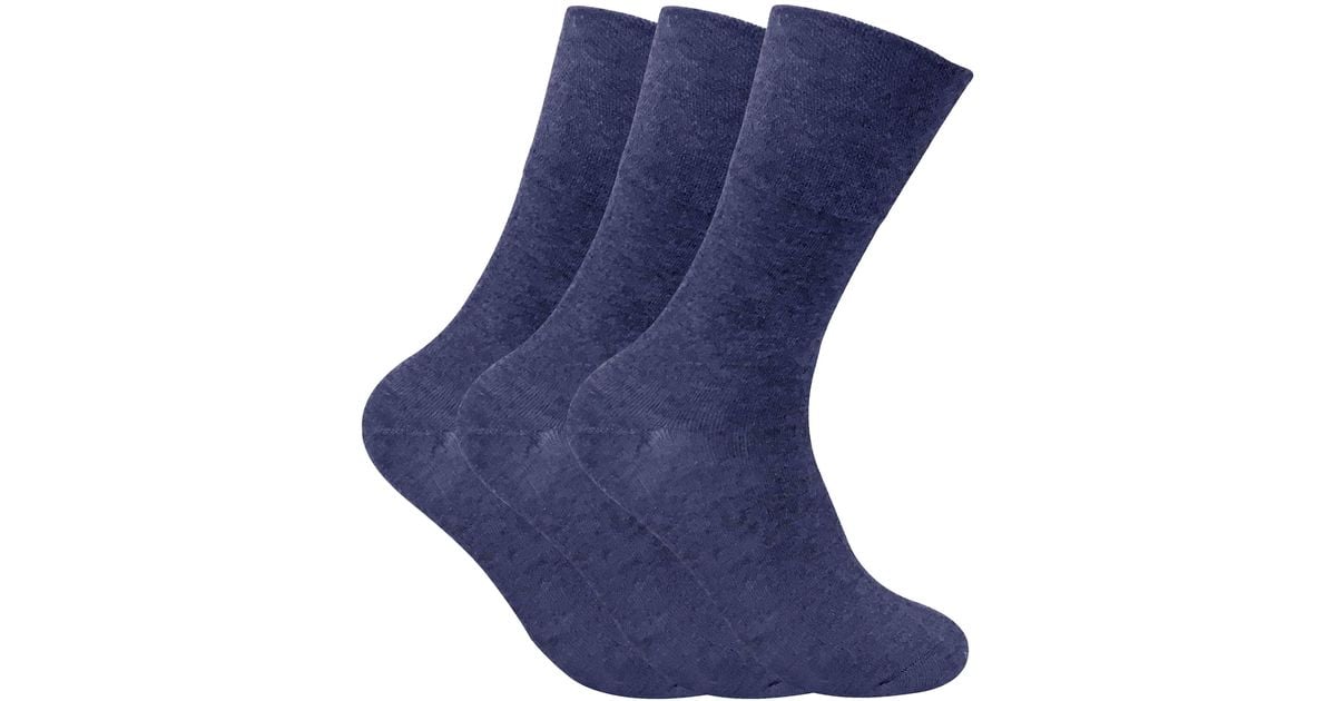 Sock Snob 3 Pack Non Elastic Thermal Diabetic Socks For Poor ...