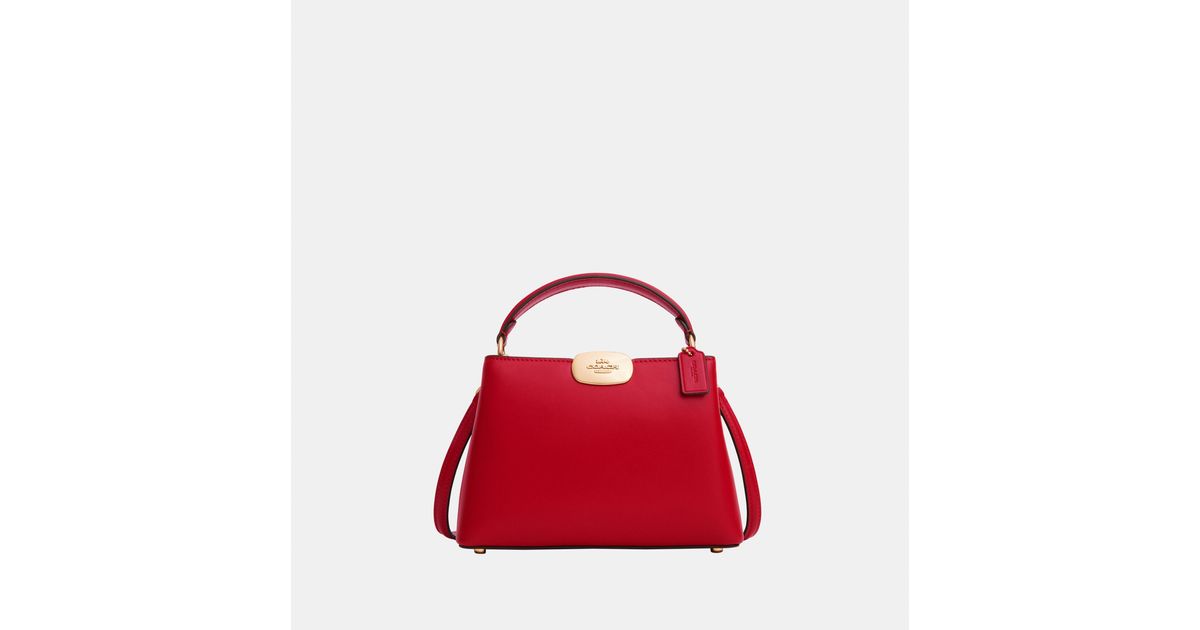 COACH Eliza Mini Carryall in Red | Lyst UK