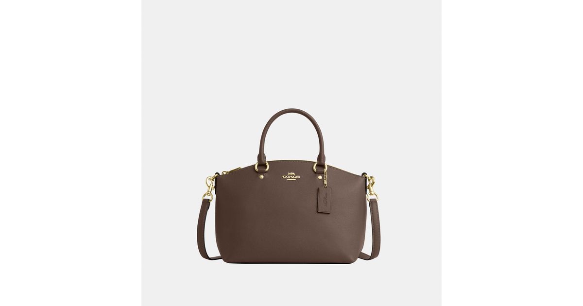 COACH Sadie Satchel Bag in Brown | Lyst UK