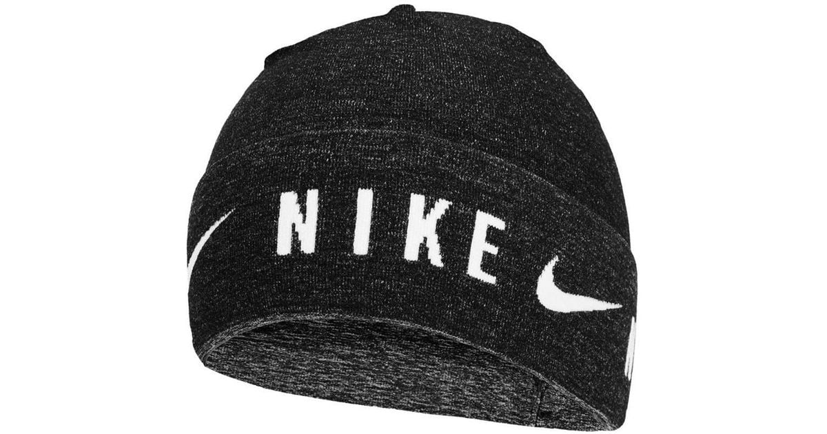 Nike U Knitted Dri-Fit Cuffed Beanie in Black | Lyst UK