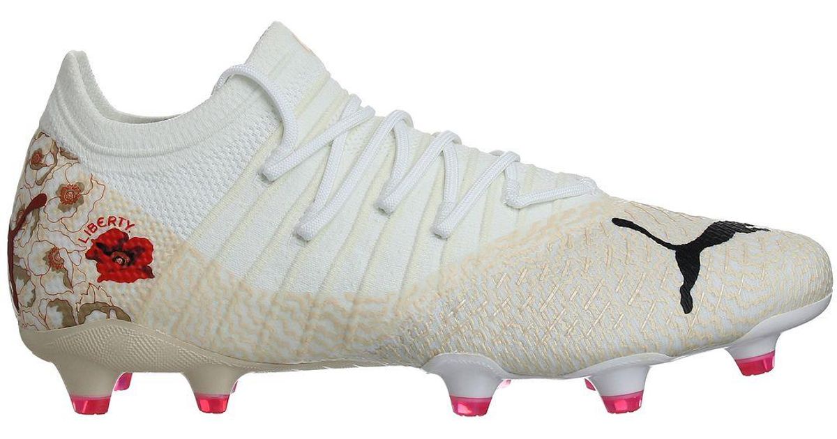 PUMA X Liberty Of London Future 1.4 Fg/Ag Football Boots in White | Lyst UK