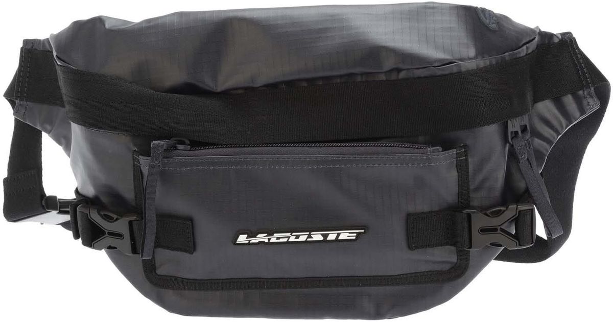 Lacoste Logo Print Waist Bag in Black | Lyst UK