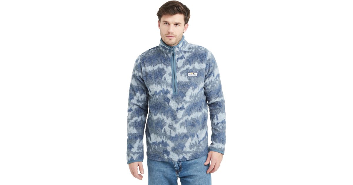 North Ridge Vision Half Zip Fleece in Blue for Men | Lyst UK