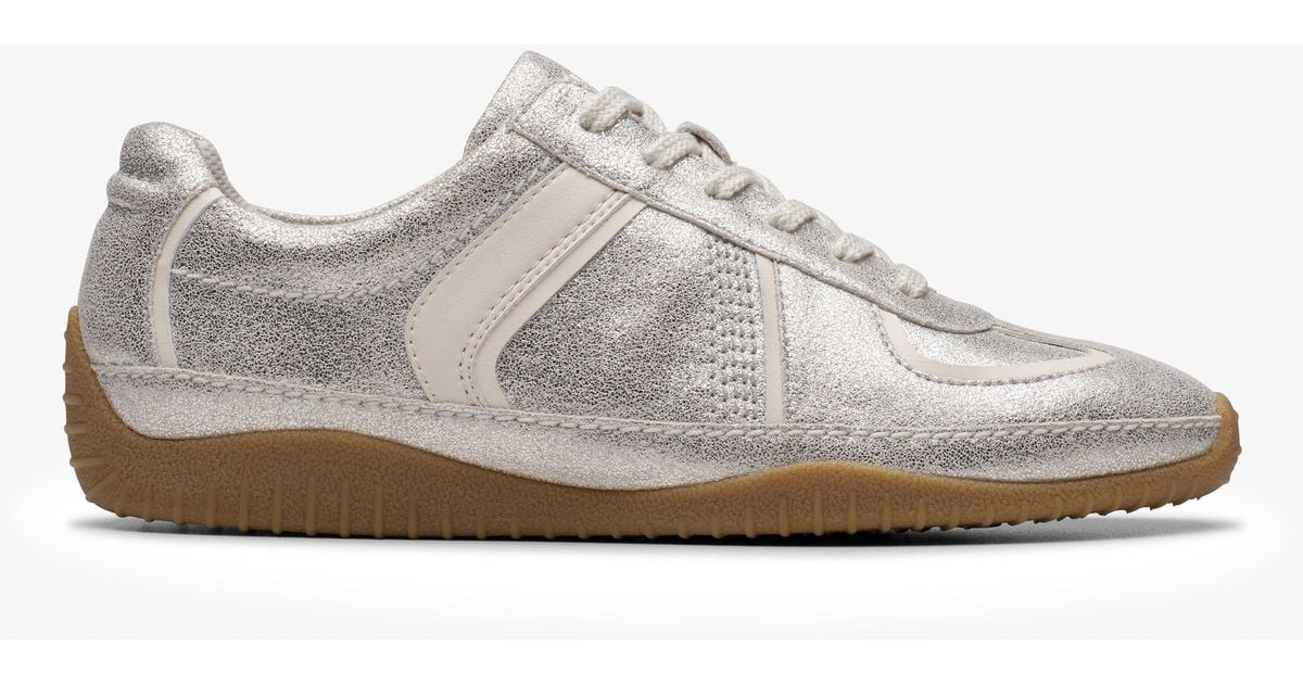 Clarks Meridor Lo Combination Shoes in White | Lyst UK