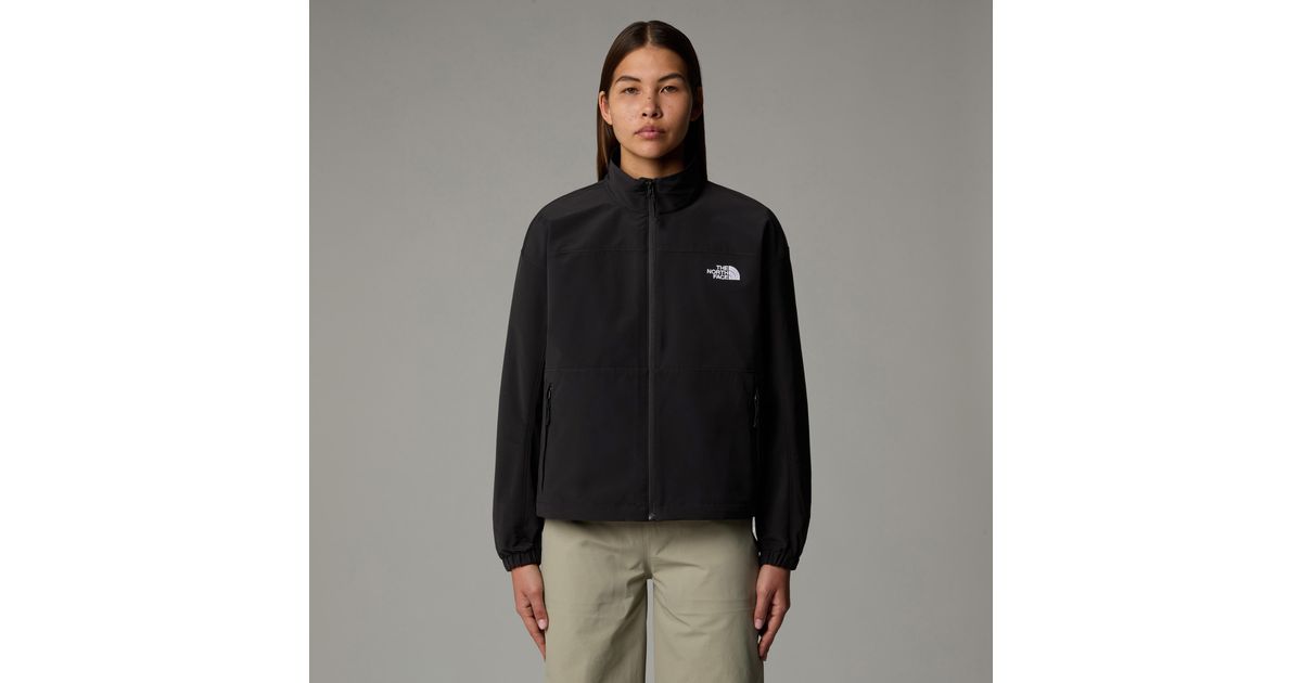 The North Face W Tnf Easy Wind Track Jacket in Black | Lyst UK