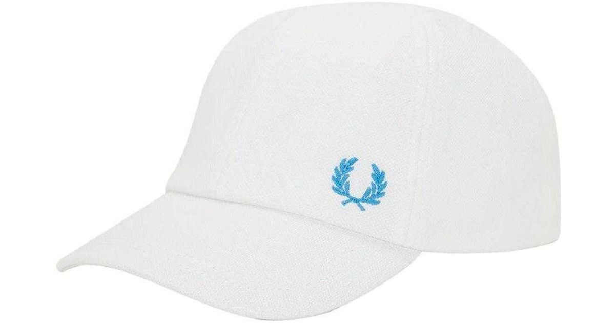 Fred Perry Classic Logo Cap (Snow/ Cotton in White | Lyst UK