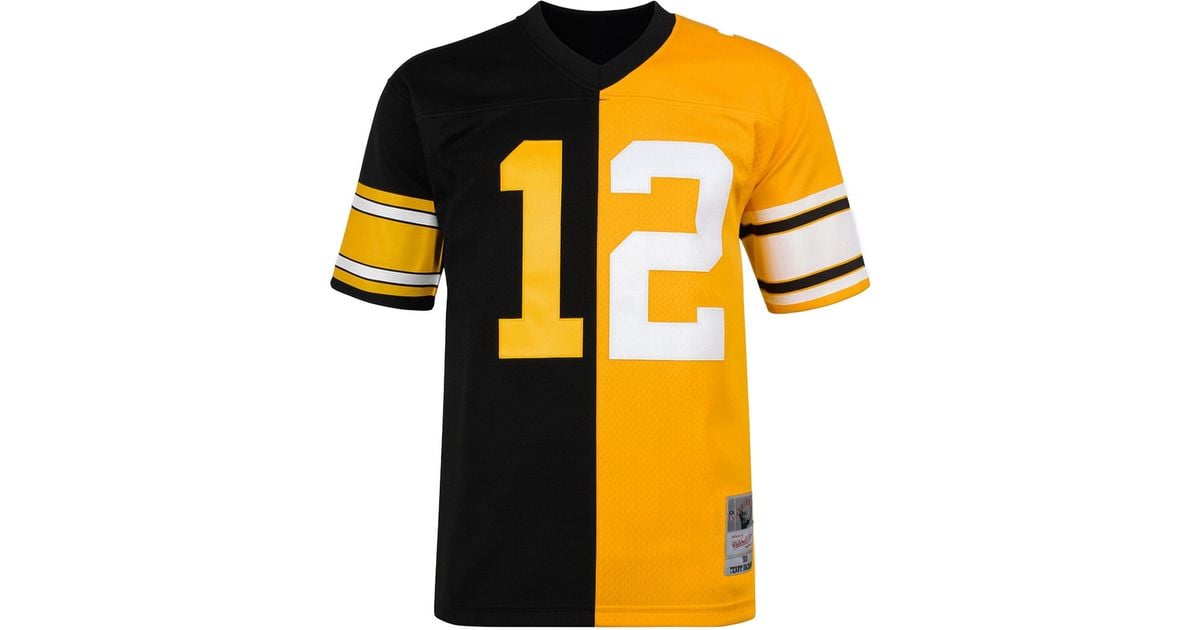 Mitchell & Ness Nfl Pittsburgh Steelers 12 Bradshaw Split Legacy Jersey ...