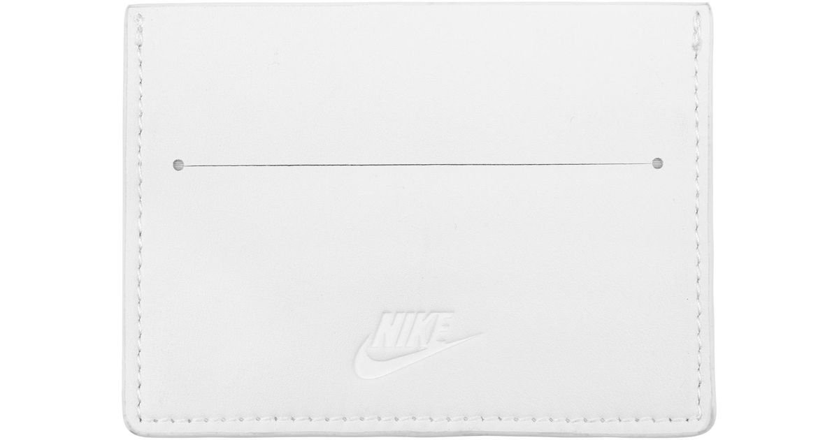 Nike Air Force 1 Icon Card Wallet in White | Lyst UK