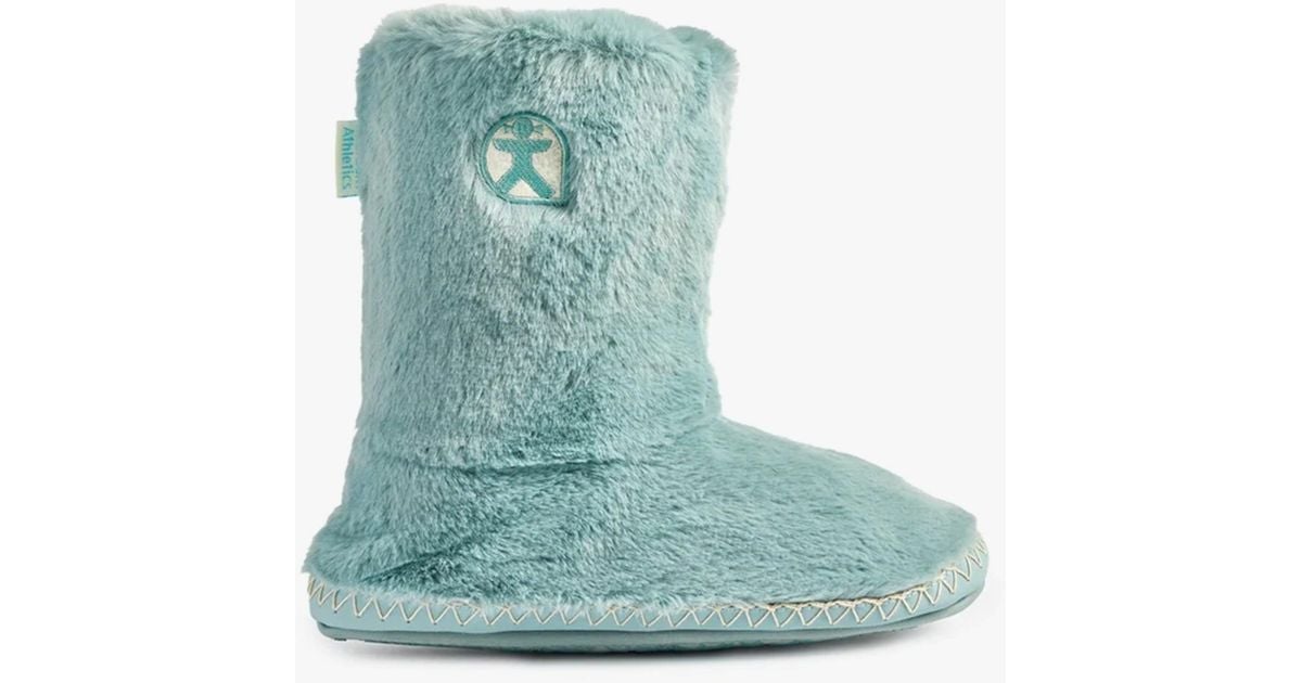 Bedroom Athletics Marilyn Faux Fur Boots Seafoam in Green | Lyst UK