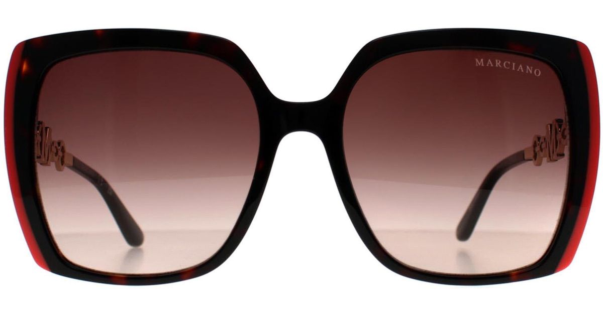 Guess Square Tortoise Gradient Gm00005 in Brown | Lyst UK