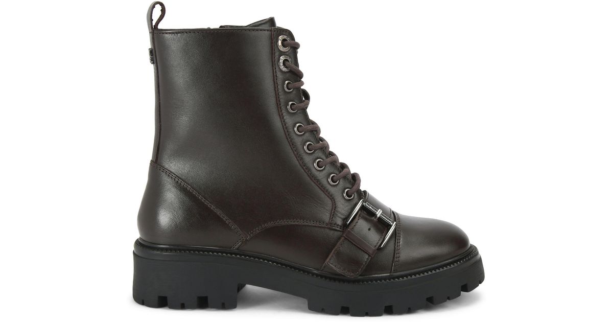KG by Kurt Geiger Leather Clara Boots in Black | Lyst UK