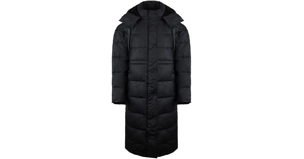 HUNTER Intrepid Long Puffer Coat in Black | Lyst UK