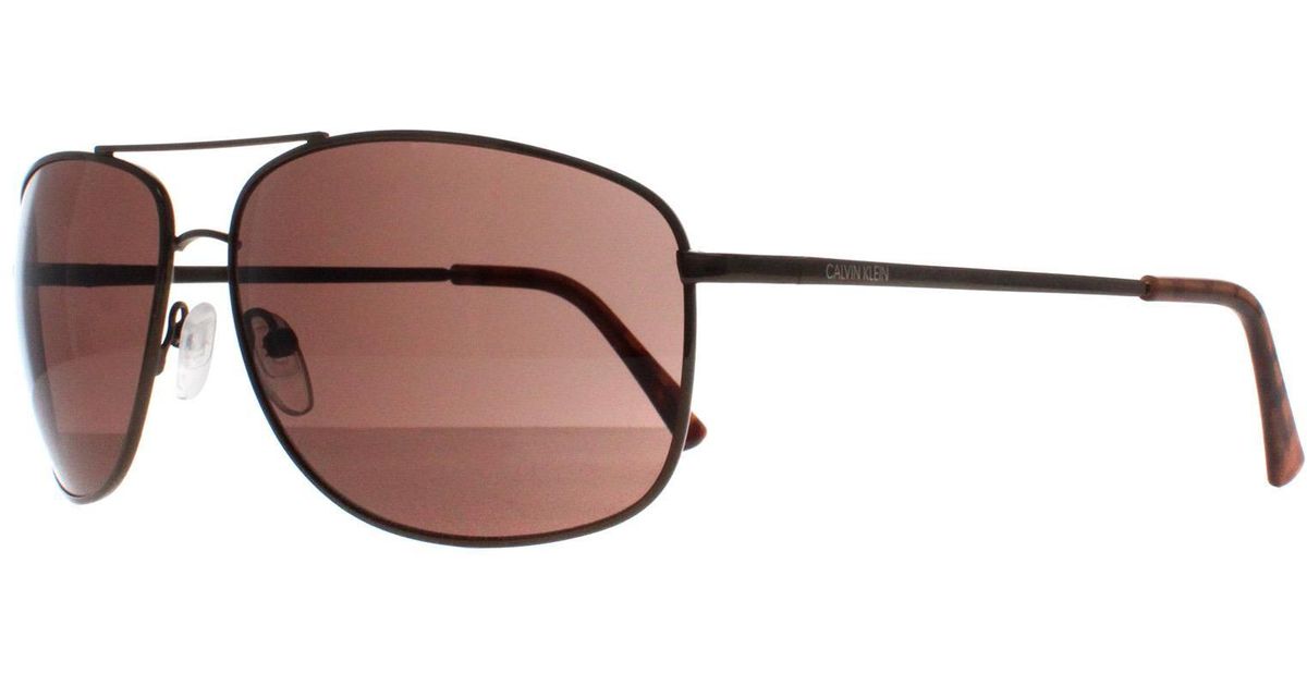 Calvin Klein Rectangle Ck19137S in Brown for Men | Lyst UK