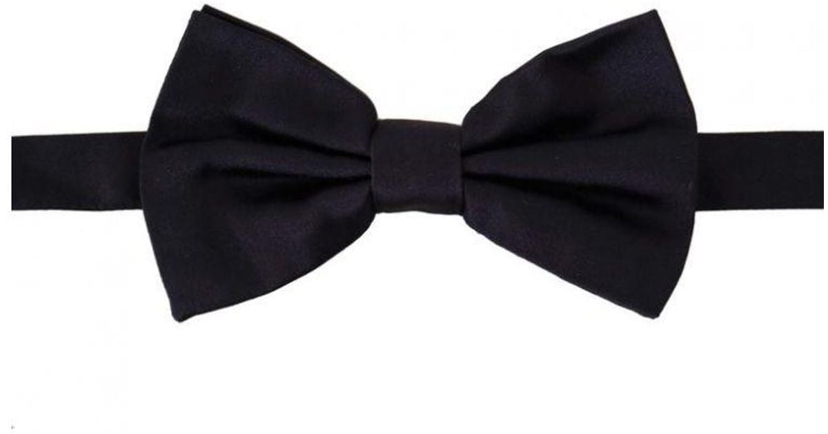 Dolce & Gabbana 100% Silk Adjustable Neck Papillon Tie in Black for Men ...