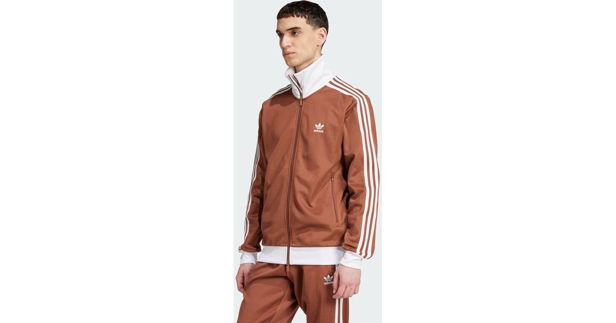 adidas Adicolor Classics Beckenbauer Track Top in Brown for Men | Lyst UK