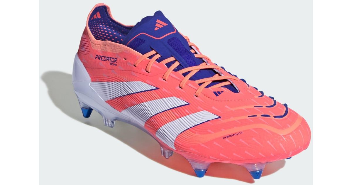 adidas Originals Predator Elite Soft Ground Boots in Pink | Lyst UK