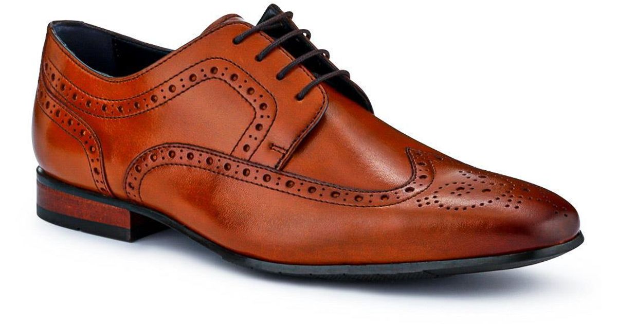 Jones Bootmaker Maxim Smart Leather Brogues in Brown for Men | Lyst UK
