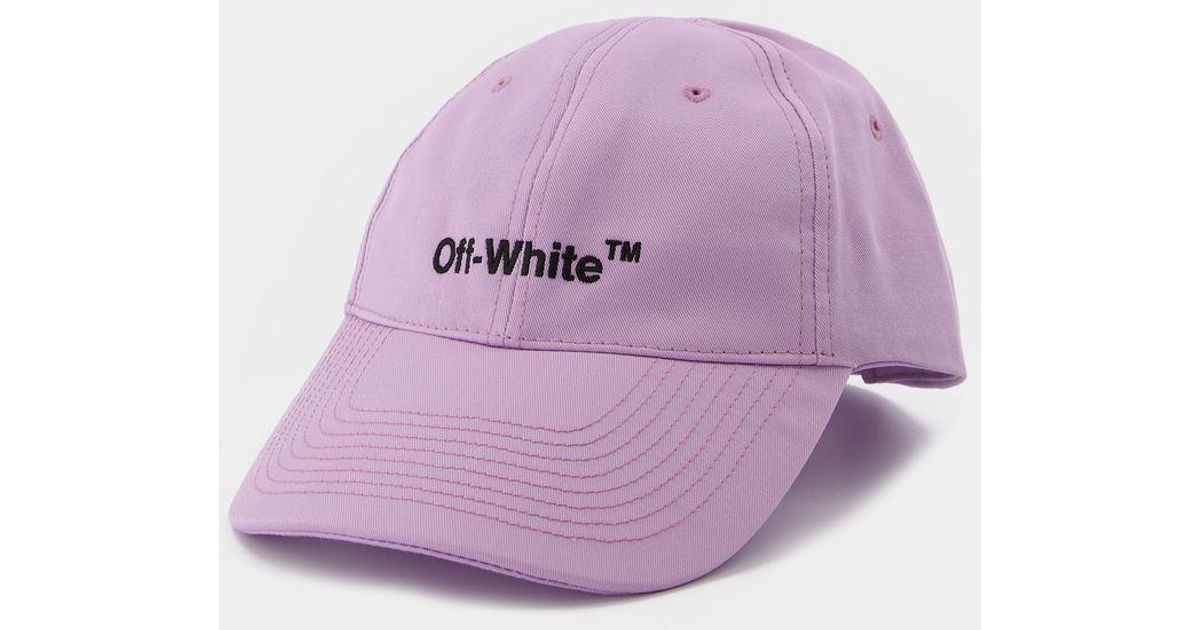 Off-White c/o Virgil Abloh Logo Baseball Cap in Purple | Lyst UK