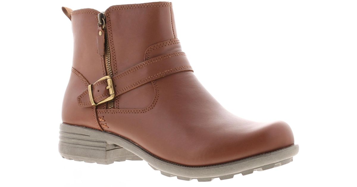 Free Spirit Ankle Boots Greta Leather Zip Monks Robe in Brown | Lyst UK